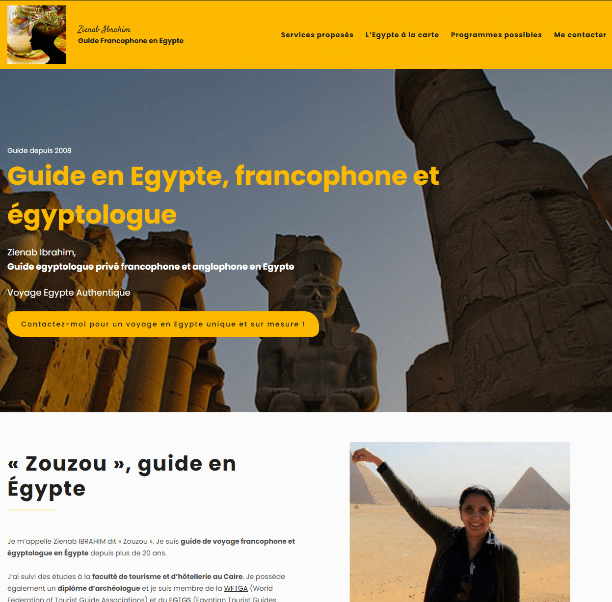 Comment TG Web a boosté la visibilité d'une guide en Egypte